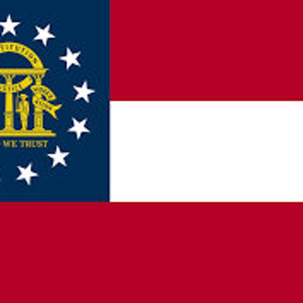 Georgia Flag Decal - Etsy
