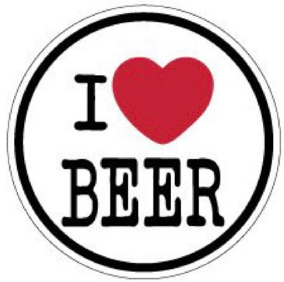 I Heart Beer Decal - Etsy