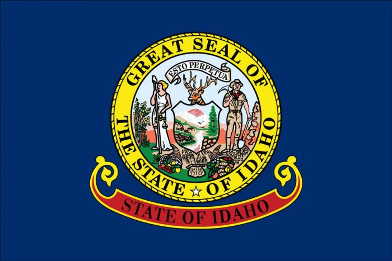 Idaho state flag decal | Etsy