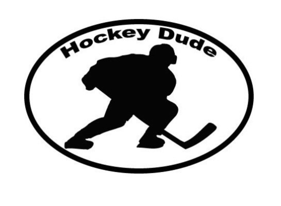 Hockey Dude Decal - Etsy