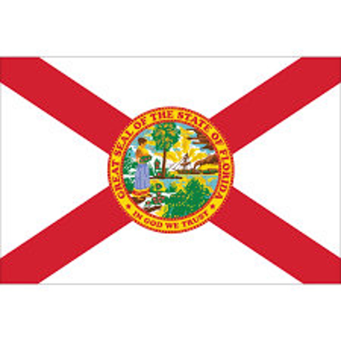 Florida State Flag Decal - Etsy