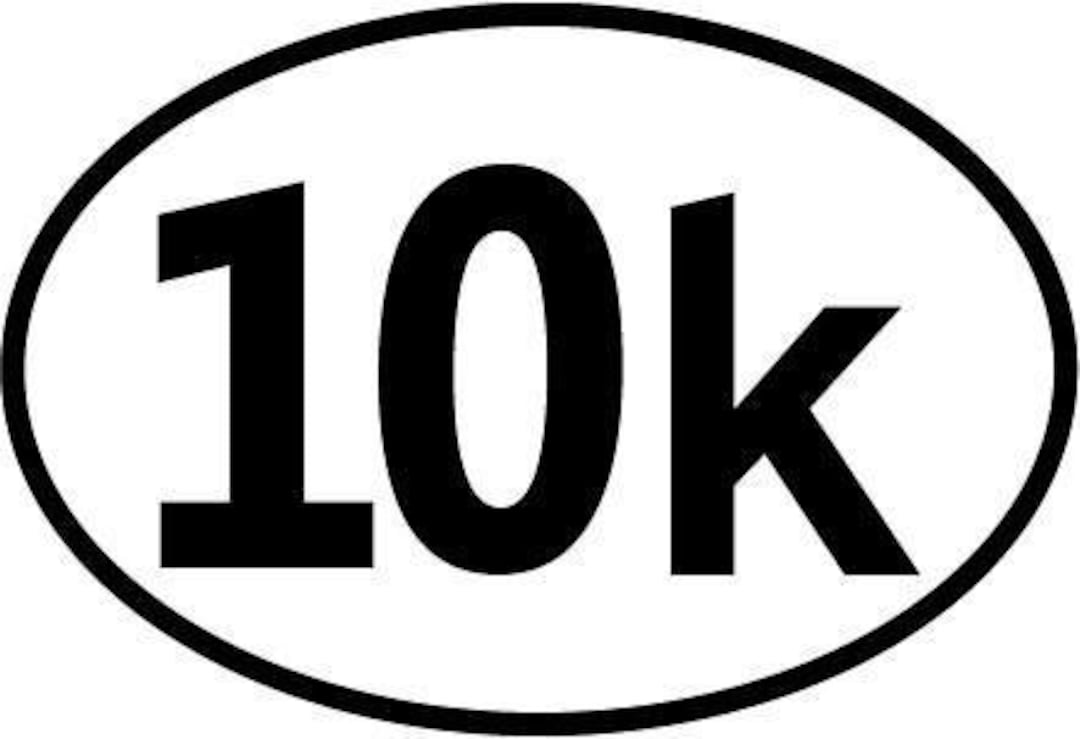 10k Oval Decal - Etsy