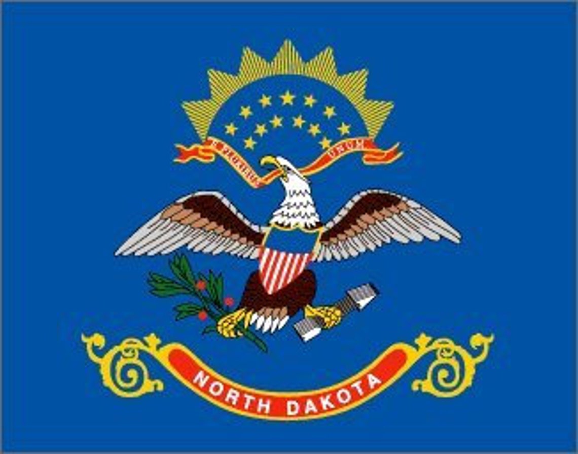 North Dakota State Flag Decal - Etsy