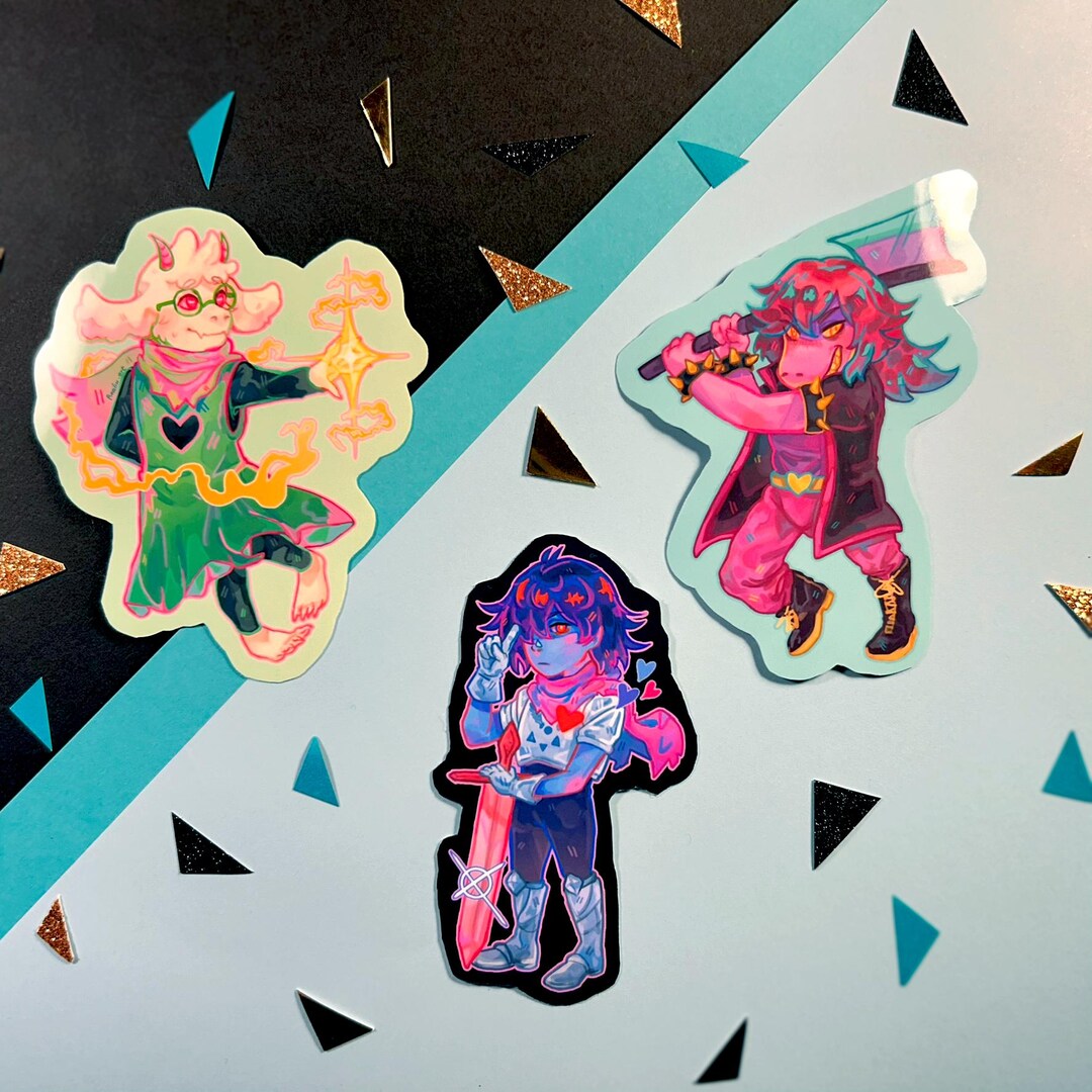 FUN Gang | Kris, Susie, Ralsei 3.25 Inch Stickers - Etsy