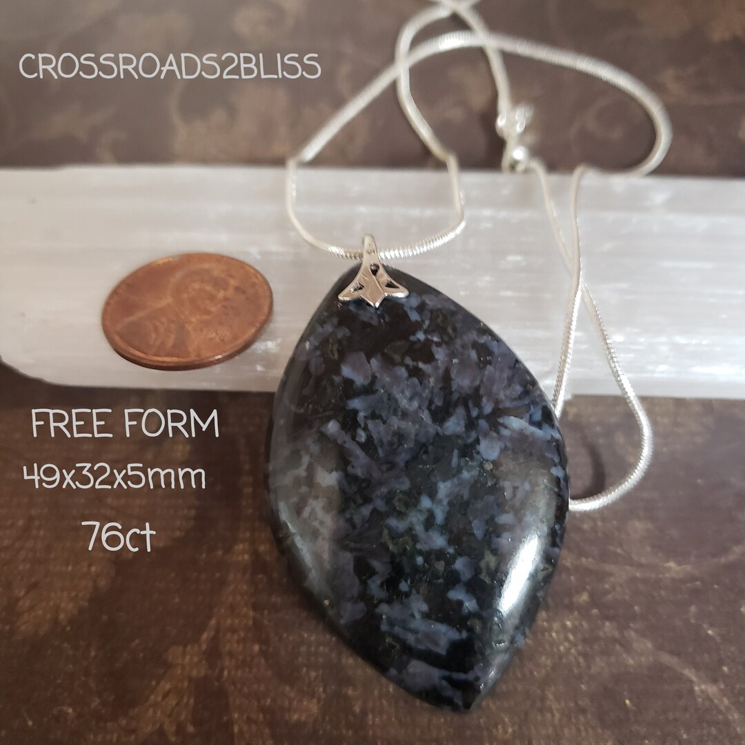 Mystic Merlinite Pendant/ Sterling Silver - Etsy