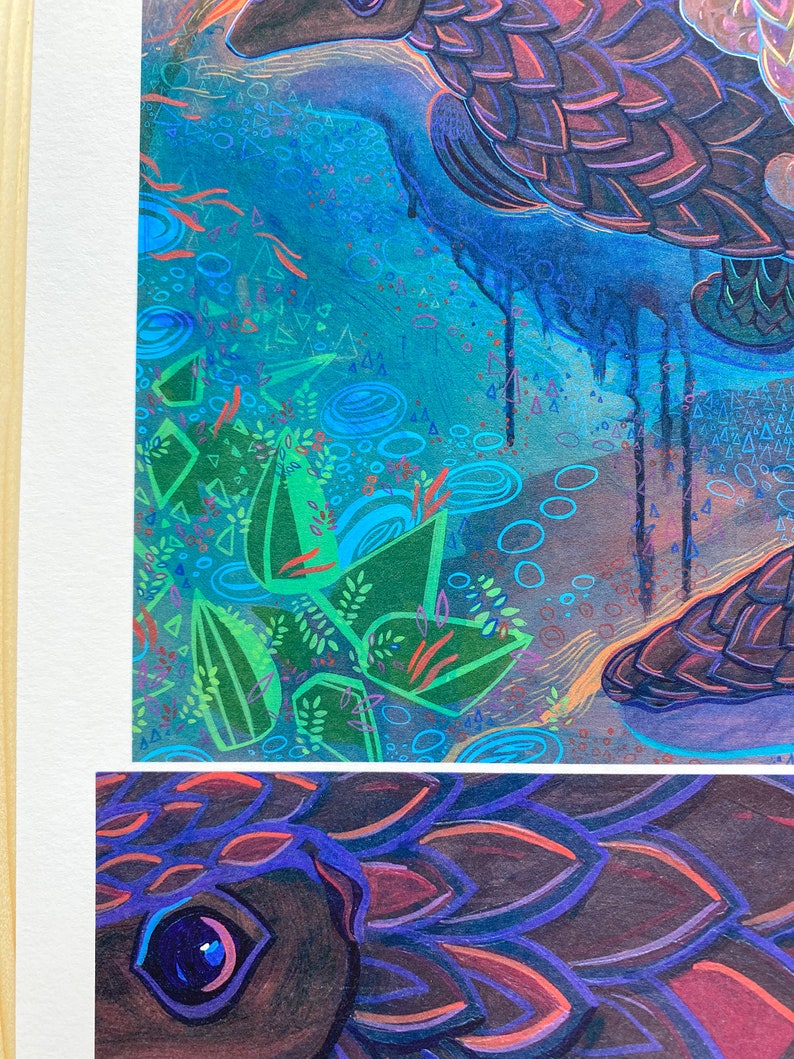 Painted Pangolins - Limited Edition Print, Signed - Etsy