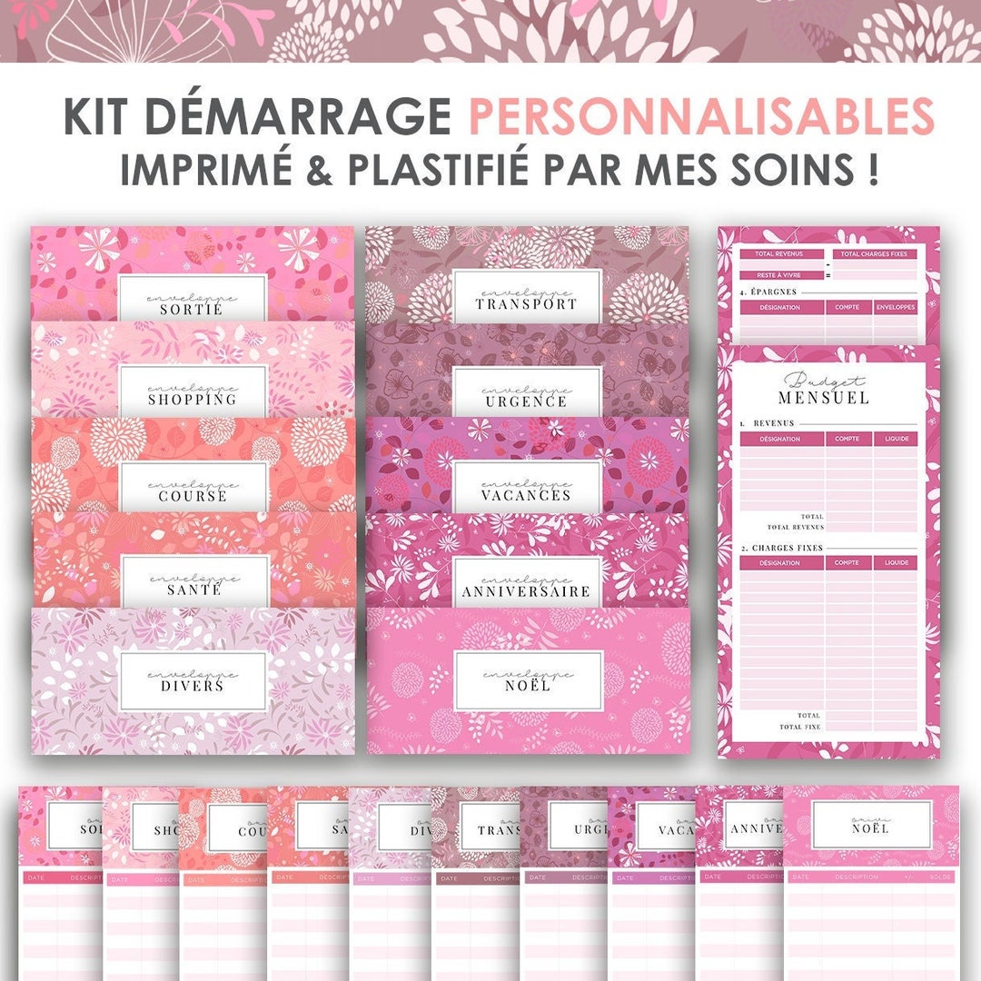 CUSTOMIZABLE Starter Kit for Budget Binder, Budget Envelopes - Etsy
