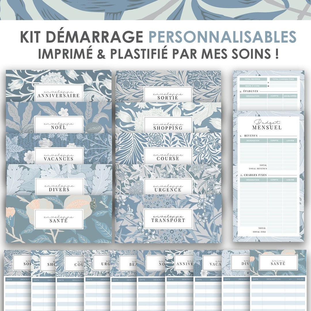 CUSTOMIZABLE Starter Kit for Budget Binder, Budget Envelopes - Etsy