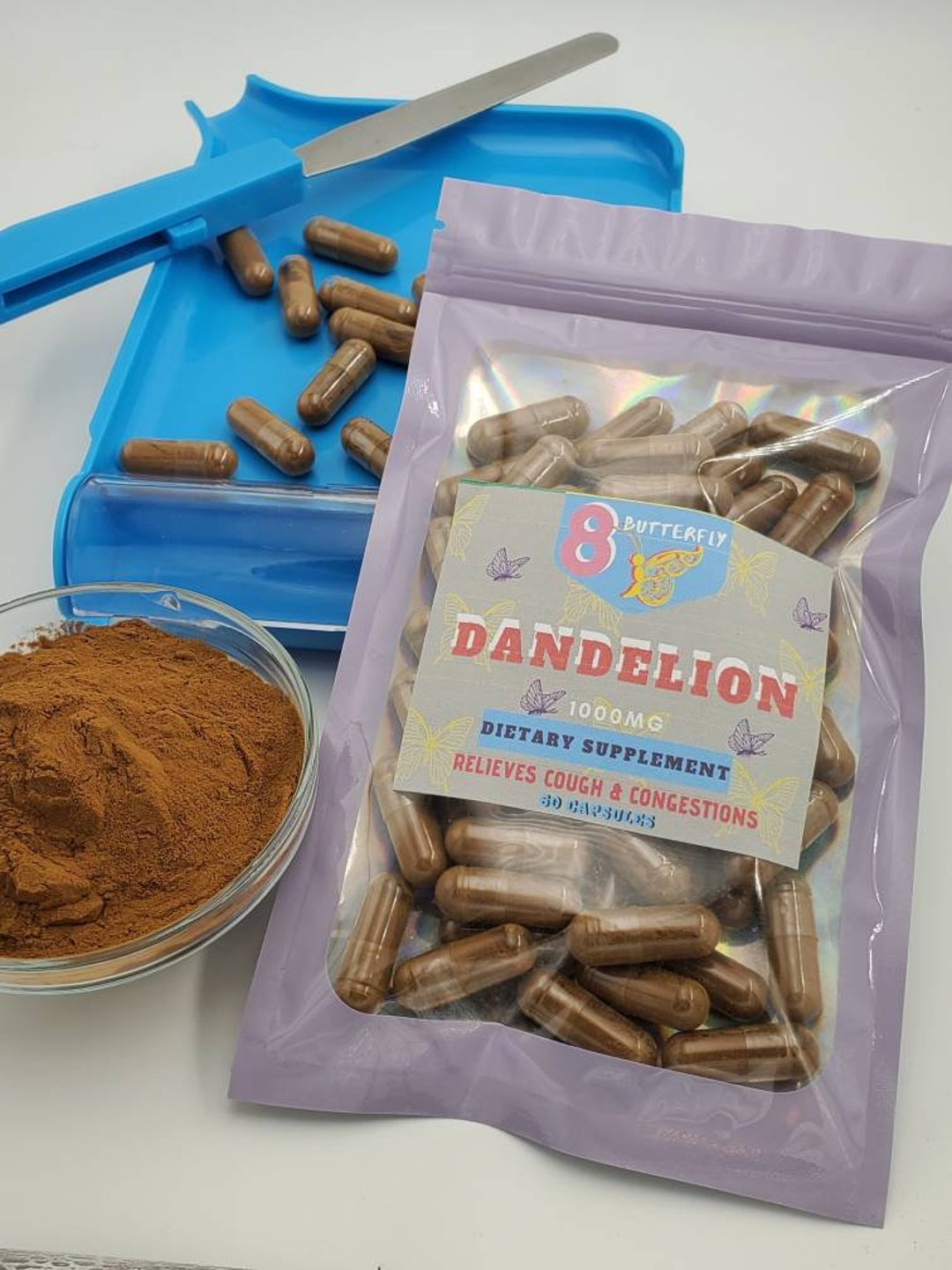 DANDELION CAPSULES Vegan Contains 100 500mg or 60 1000mg - Etsy