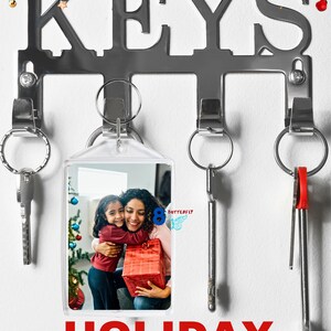 Custom Printed Keychains, Personalized Photo Key Chain Set, Unique Key ...