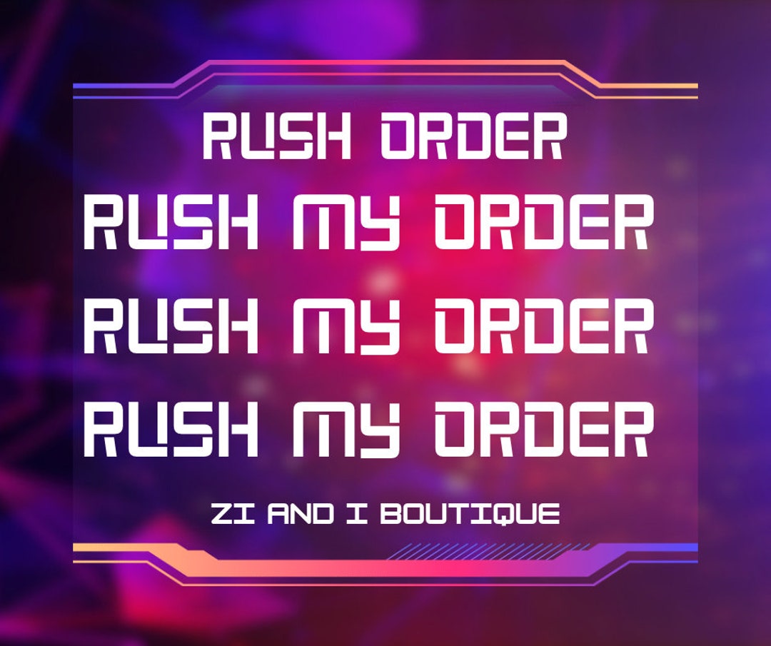 Rush My Order Listing - Etsy