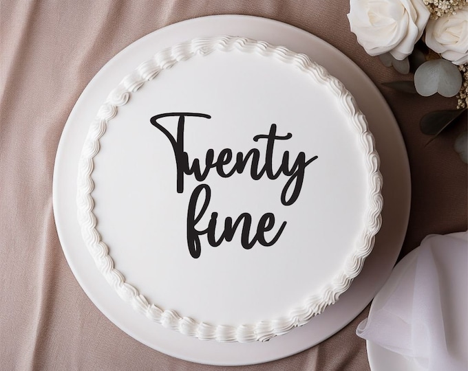 Twenty Something Cake Topper, 29th Birthday Cake Topper, 28th Birthday ...