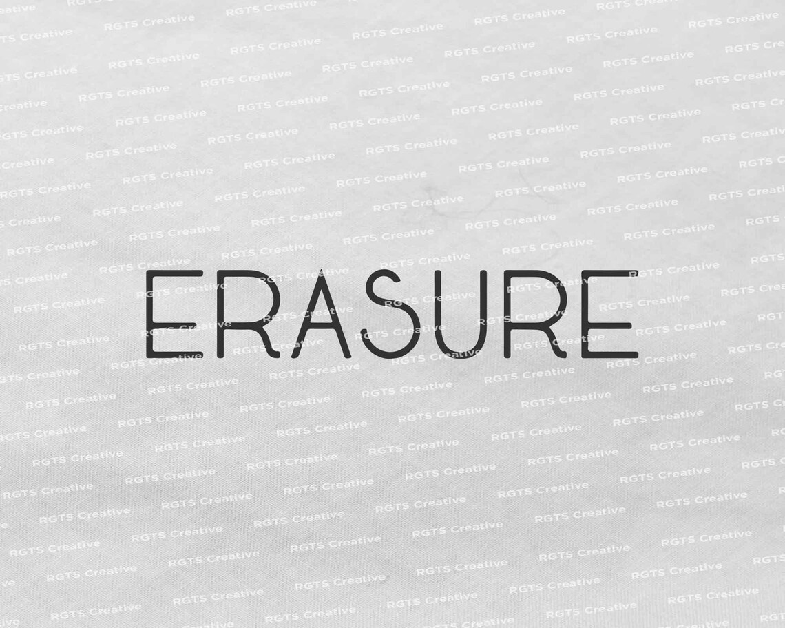 Decal: Erasure Logo, the Neon Inspired - Etsy