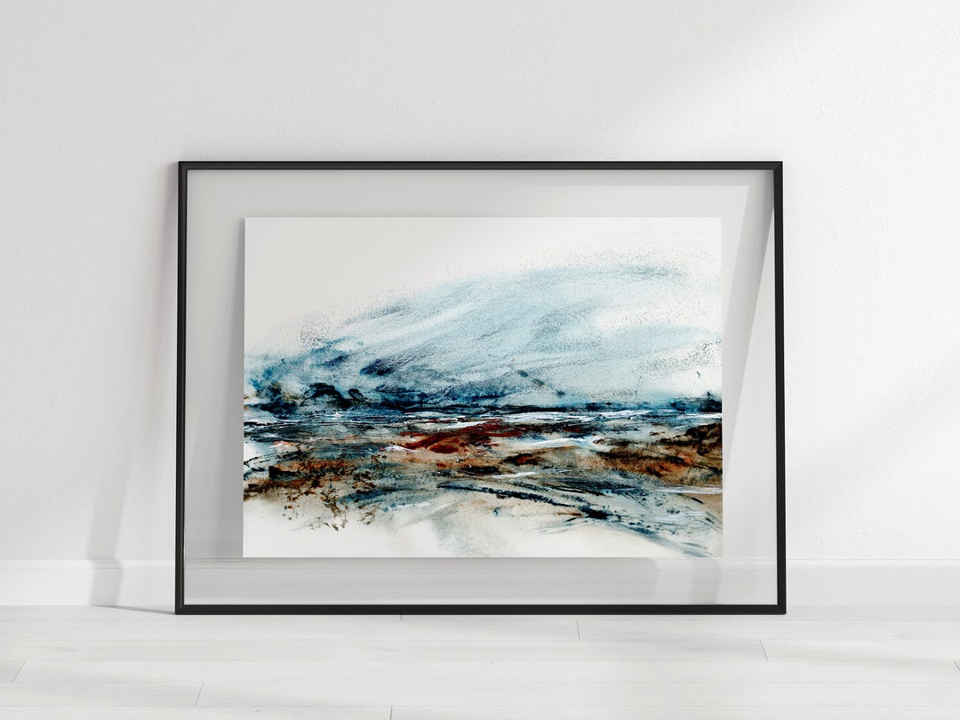 Murmuration Digital Printable Wall Art Download, Original Watercolor ...
