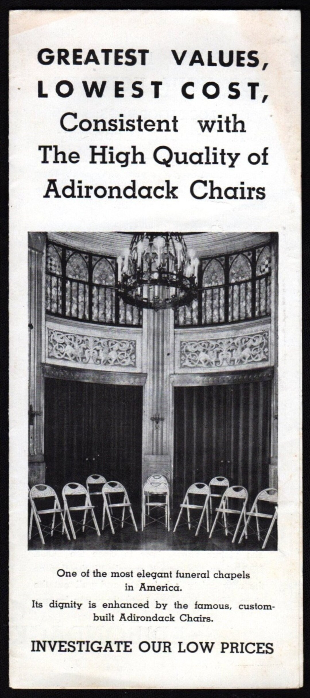 Greatest Values, Lowest Cost, Consistent With the High Quality of ...