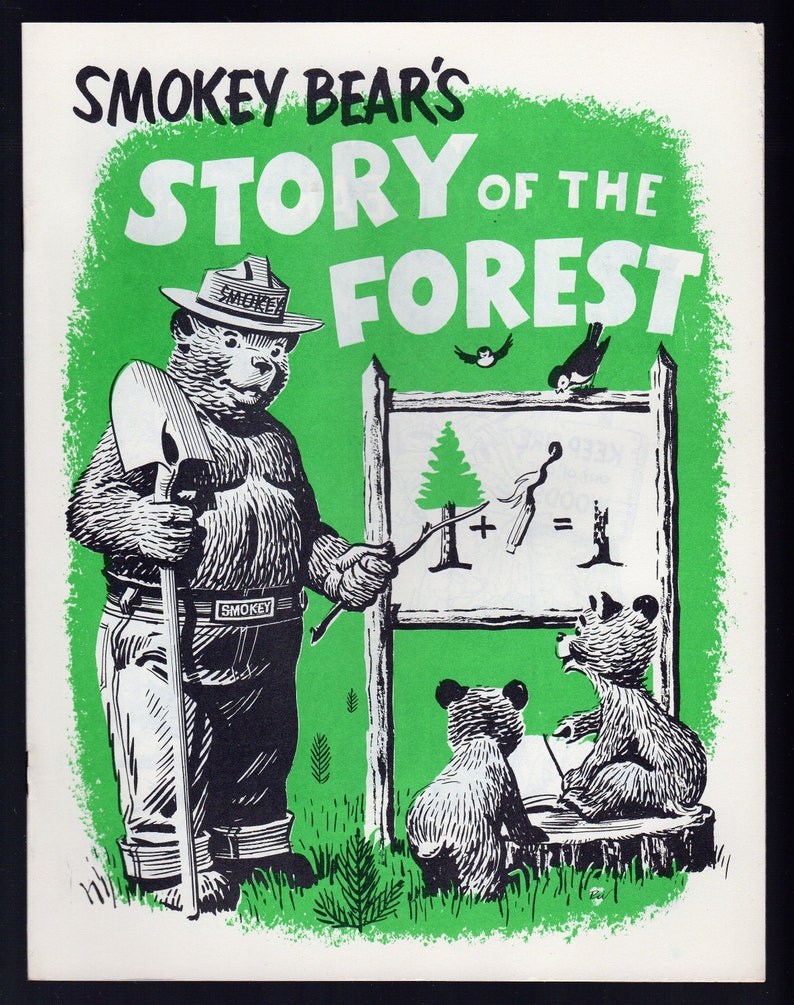 Smokey Bear's Story of the Forest - Etsy