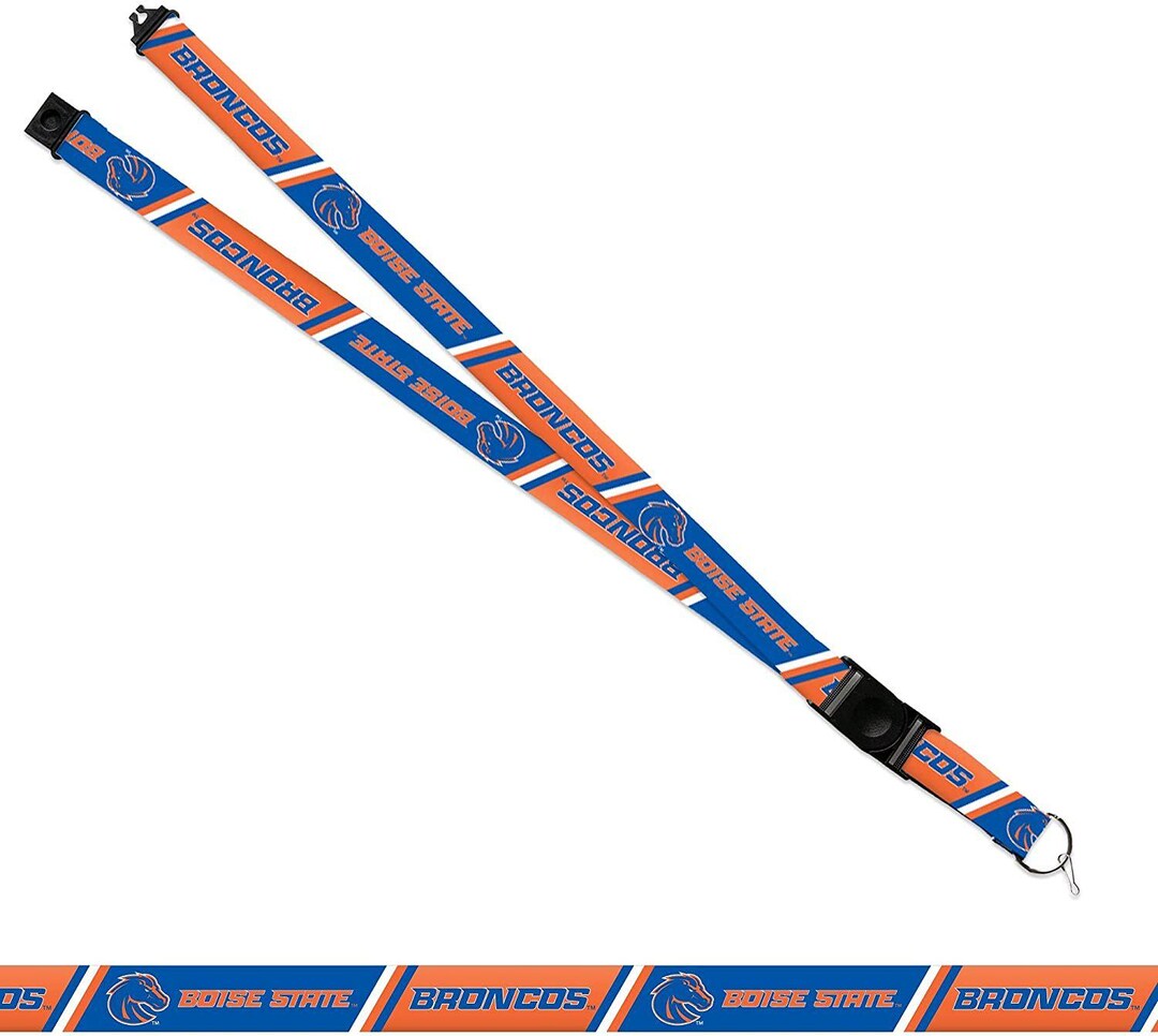 Boise State University Broncos Lanyard Keychain Double Sided 18 Inch ...