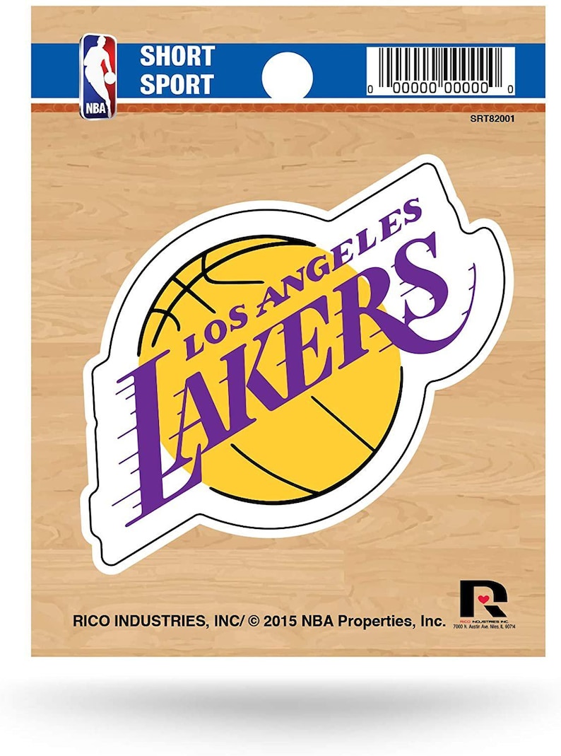 Los Angeles Lakers 3 Inch Die Cut Decal Sticker Flat Vinyl Adhesive ...