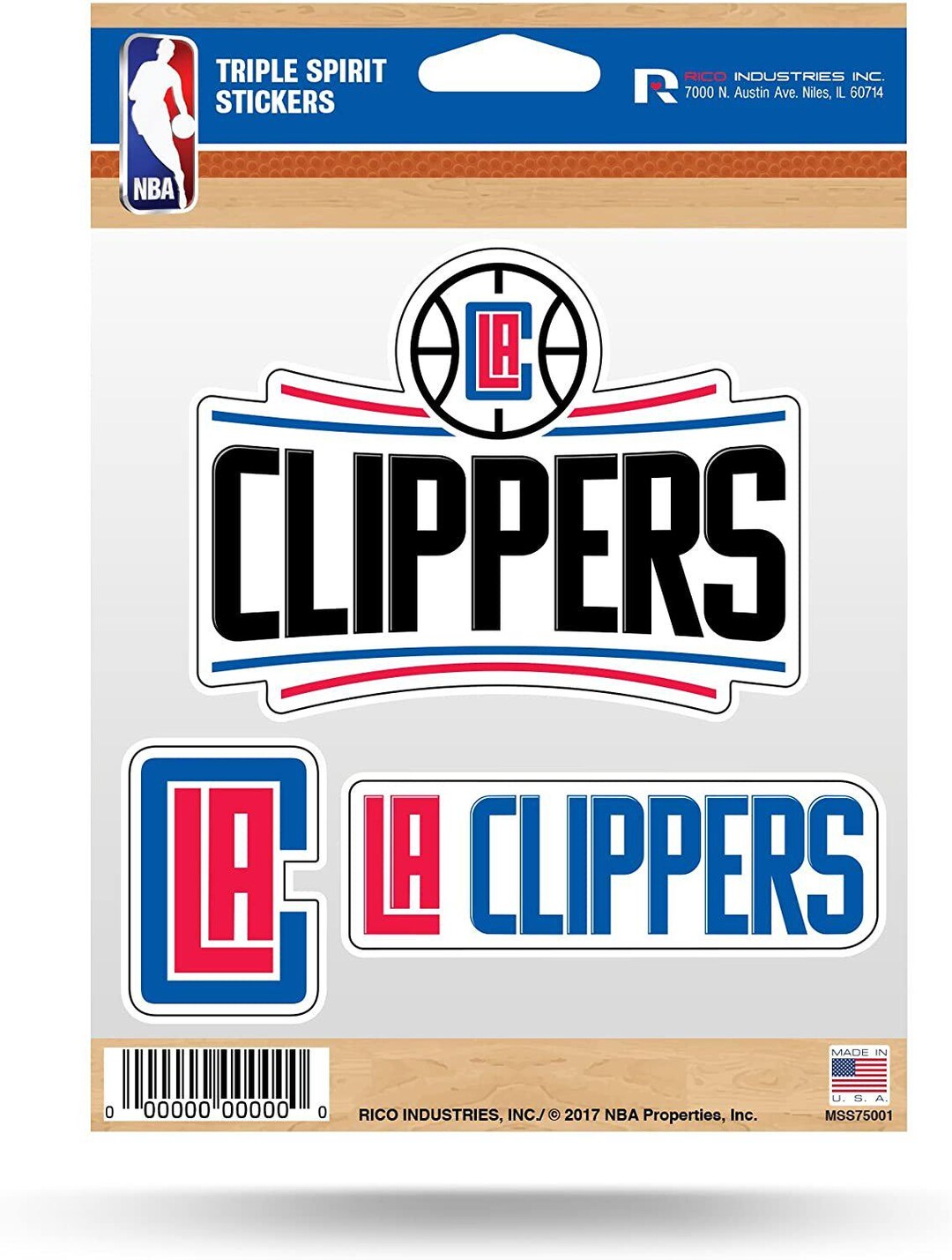 Los Angeles Clippers Sticker Decal Sheet 3-piece Die Cut 5x7 Inch - Etsy