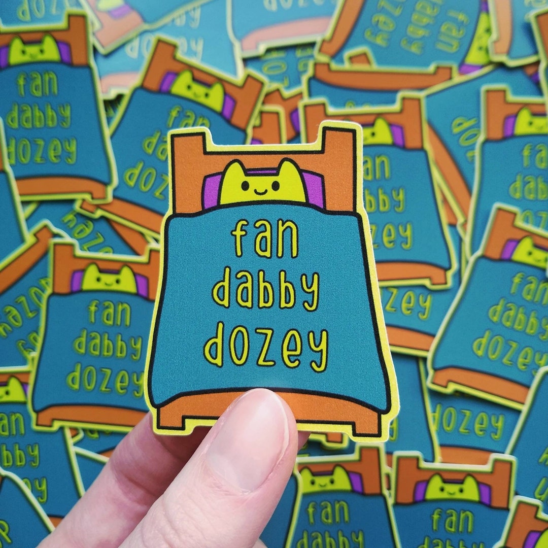 Fan Dabby Dozey Eco Paper Sticker - Etsy