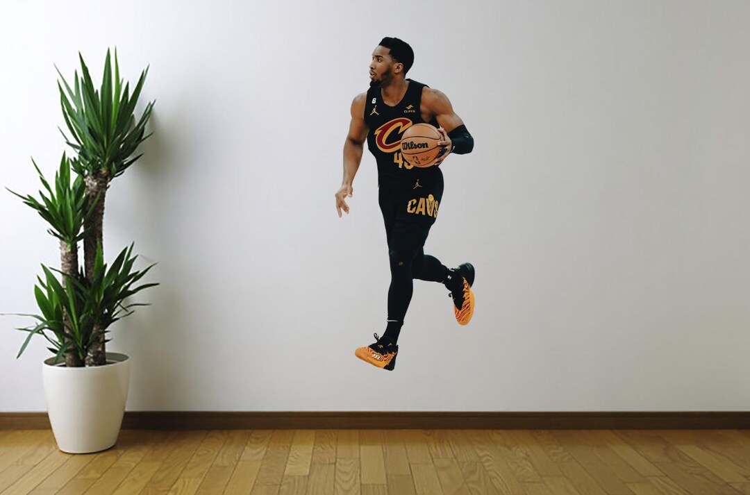 Donovan Mitchell Basketball Player Wall Decal - Life-size Cutout ...