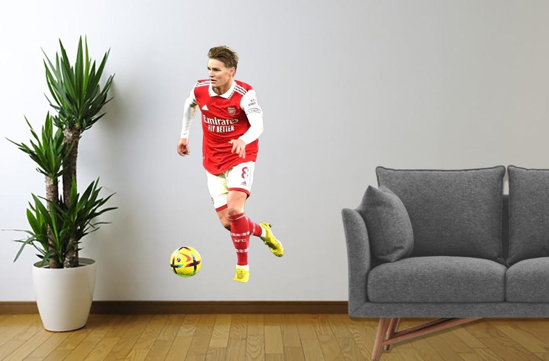 Martin Odegaard Soccer Player Wall Decal – Life-size Cutout Removable ...