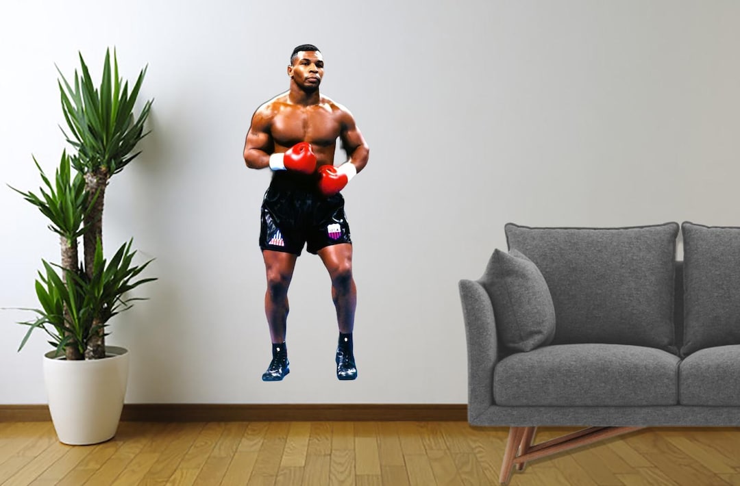 Iron Mike Tyson Boxing Wall Decal – Life-size Cutout Removable Vinyl ...
