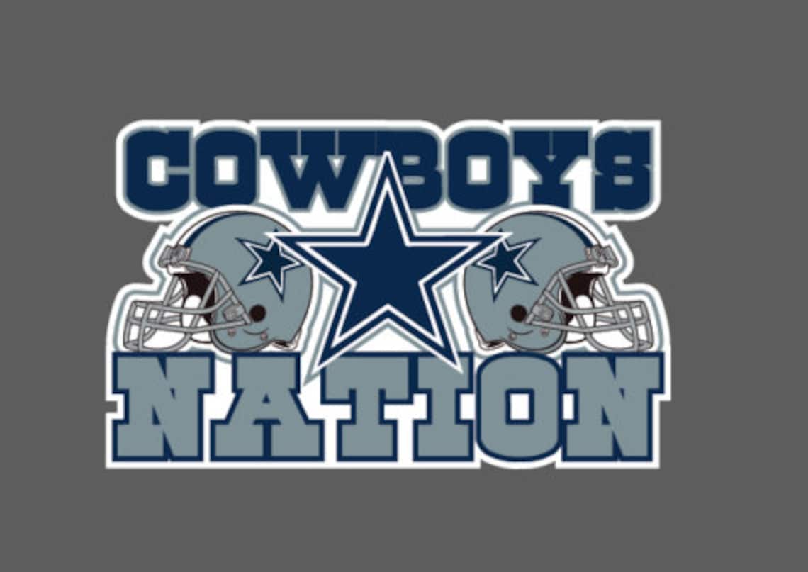 Dallas Cowboys Nation Wall Decal 25x16 | Etsy