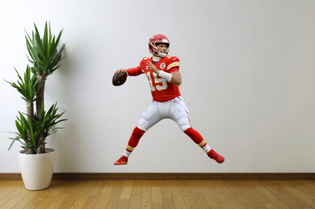 Patrick Mahomes Kansas City Chiefs Fathead Style Wall Decal Sticker - Etsy