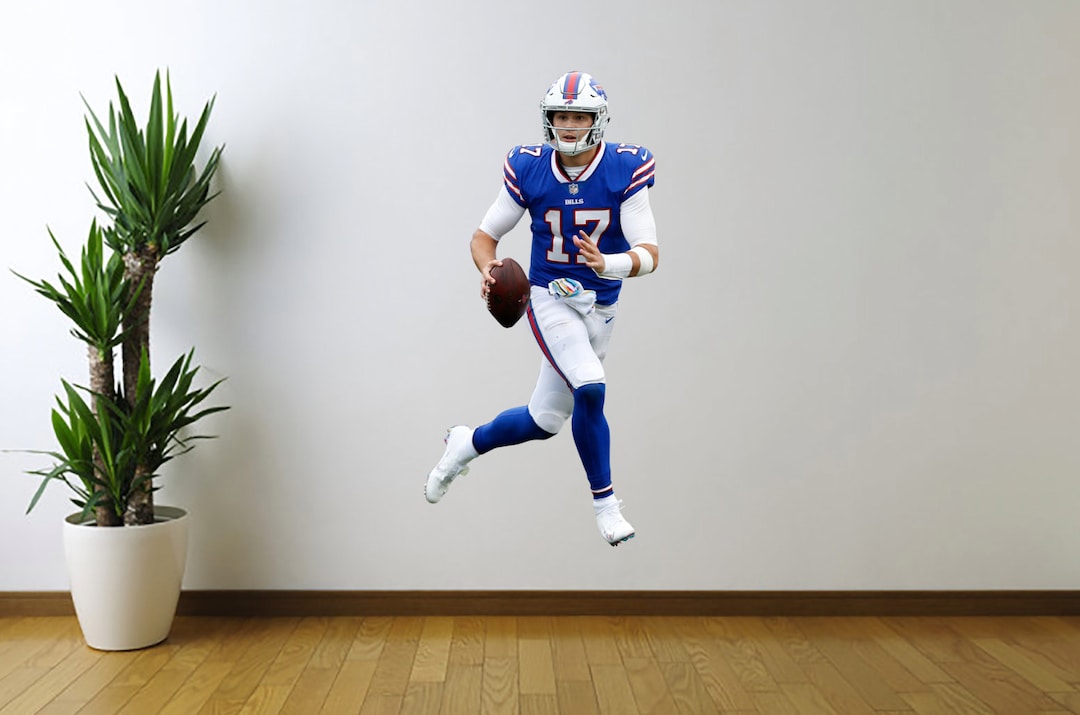 Josh Allen Wall Sticker, Bills Football Decal, Football Fathead Style ...