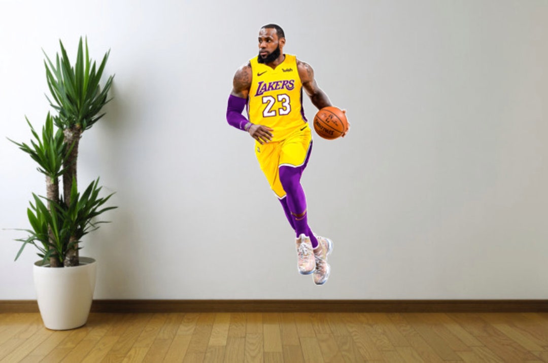 Lebron James Los Angeles Lakers Fathead Style Wall Decal Sticker - Etsy