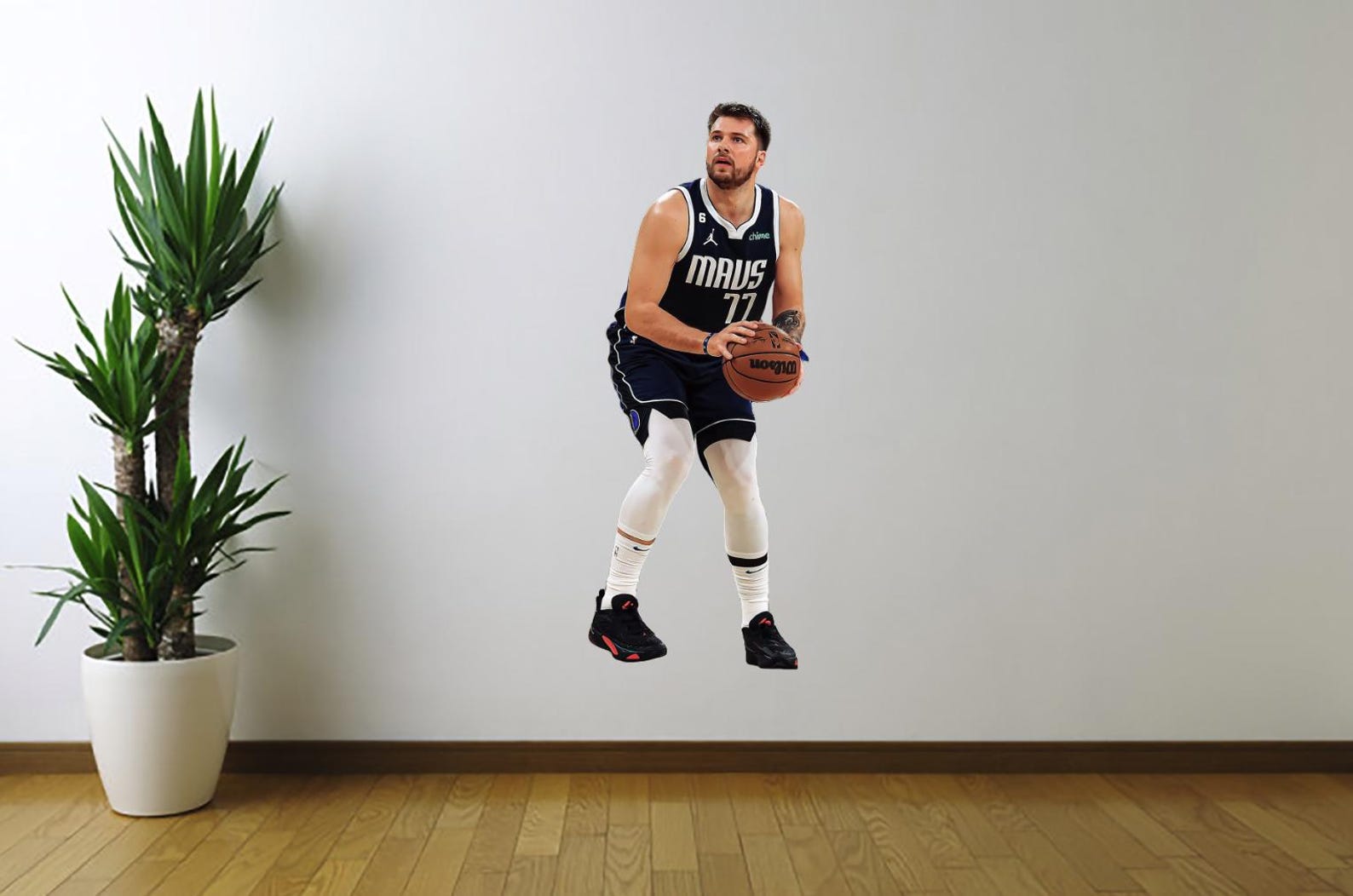 Luka Doncic Basketball Player Wall Decal – Life-size Cutout Removable ...