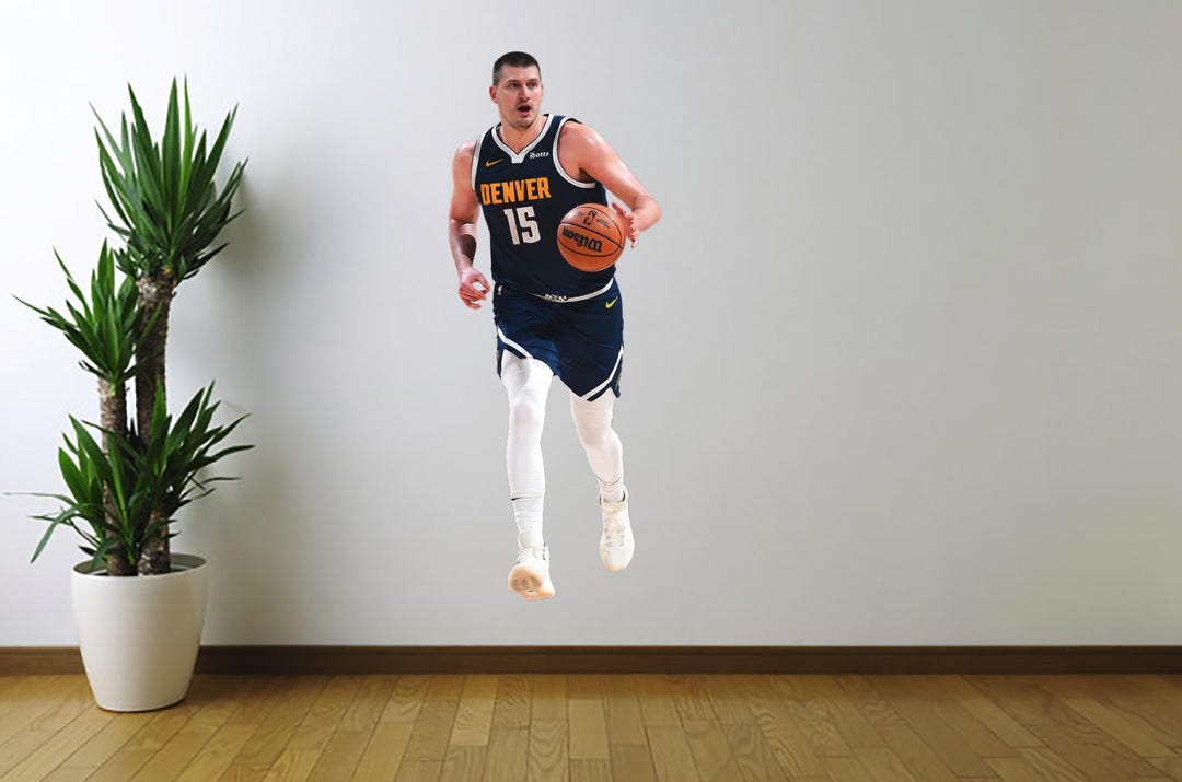 Nikola Jokic Basketball Player Wall Decal – Life-size Cutout Removable ...