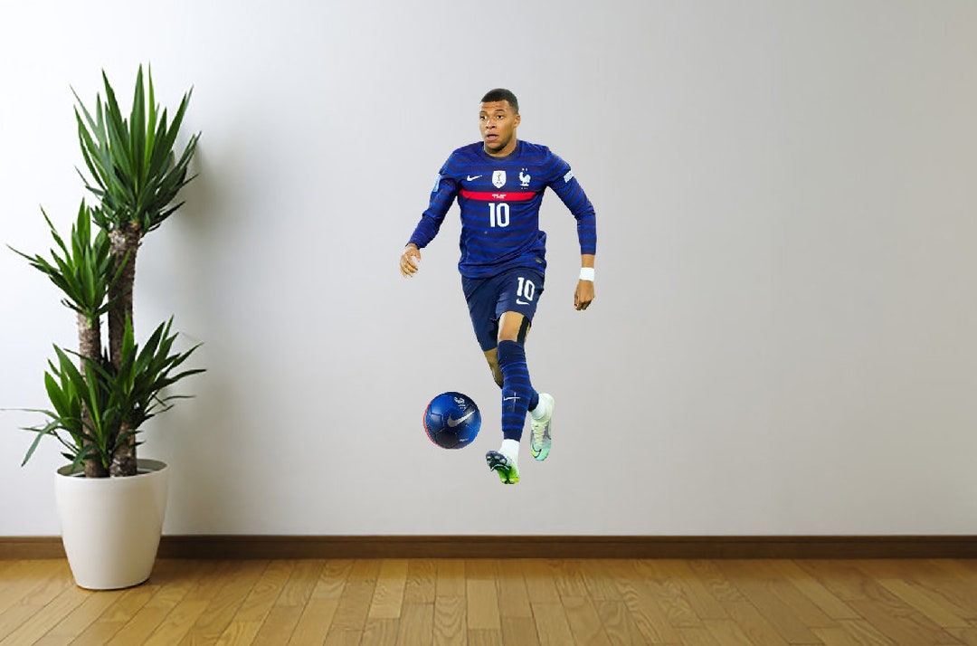 Kylian Mbappé, France, Soccer, Futbol Fathead Style Wall Decal Sticker ...
