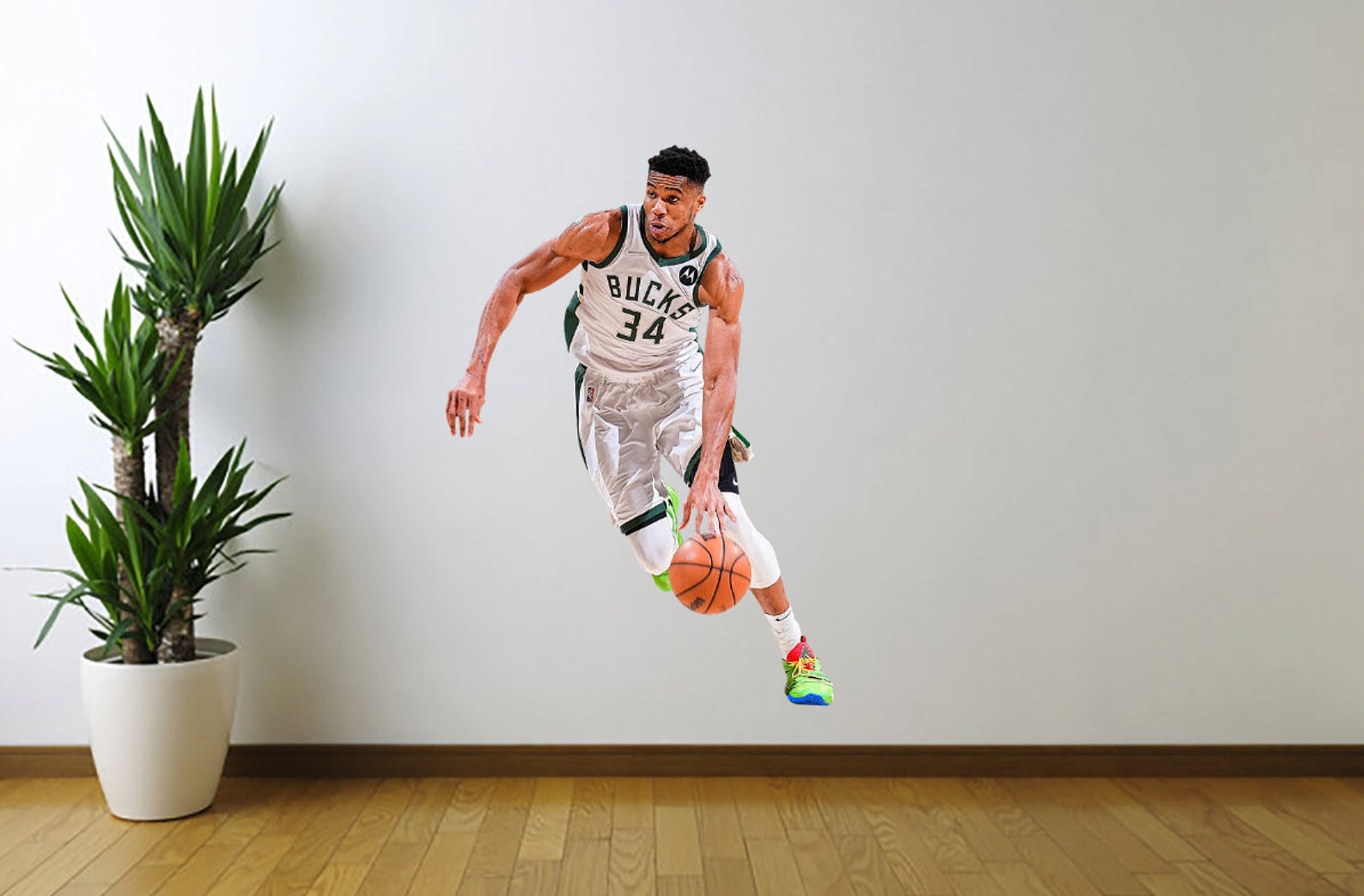 Giannis Antetokounmpo Basketball Player Wall Decal – Action Sports Wall ...