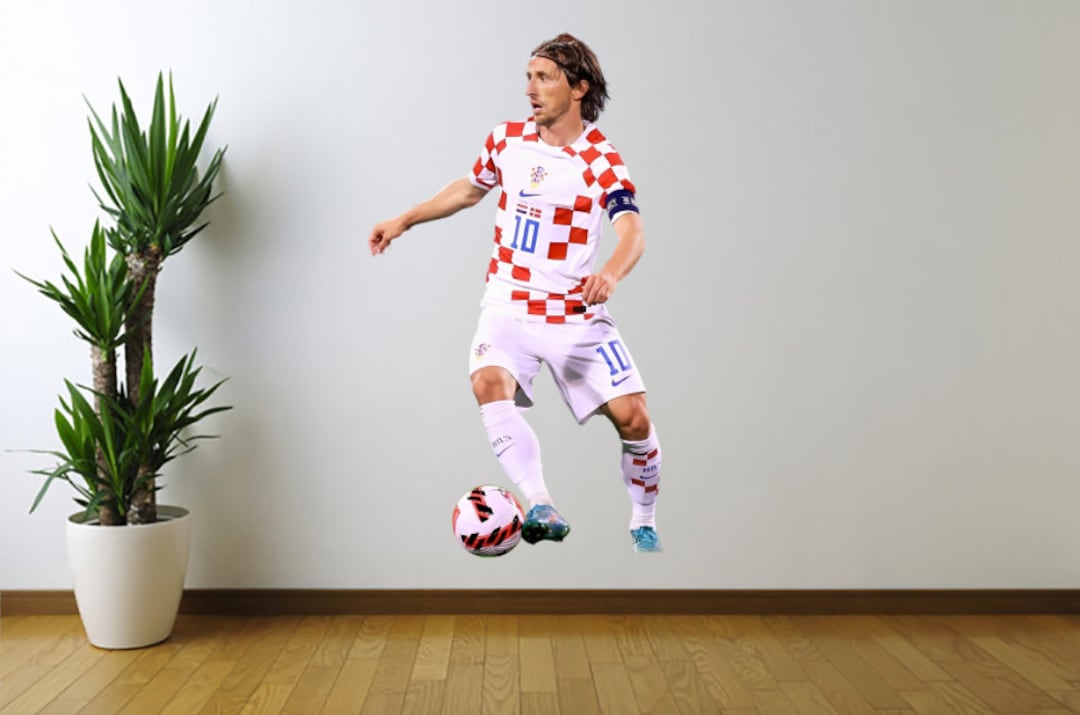 Luka Modric, Croatia, Soccer, Futbol Fathead Style Wall Decal Sticker ...