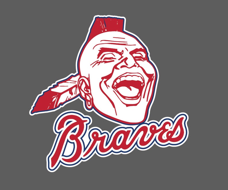 Atlanta Braves Vintage Logo 1966-1986 Vinyl Wall Decal - Etsy