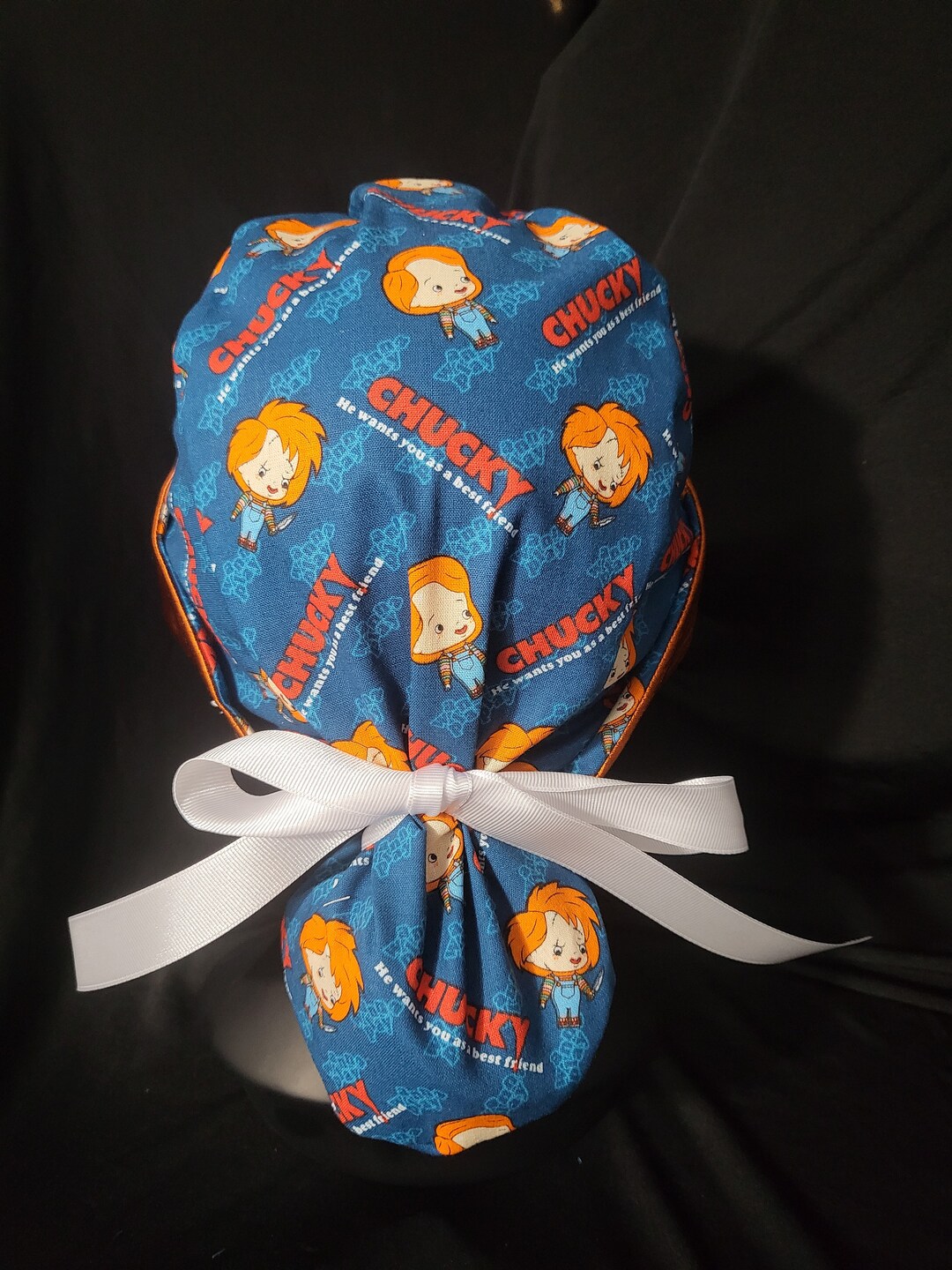 Scrub Cap, Chucky, Wanna Play, Friend to the End, Ponytail, Surgical ...