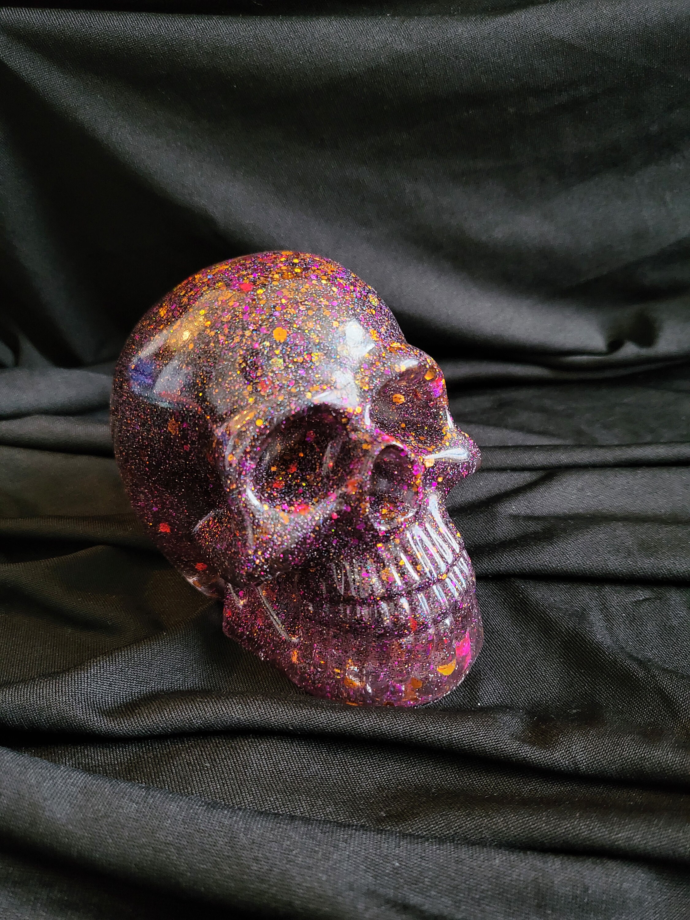 Epoxy Skulls, Paper Weight, Desk Art, Home Decor, Halloween - Etsy