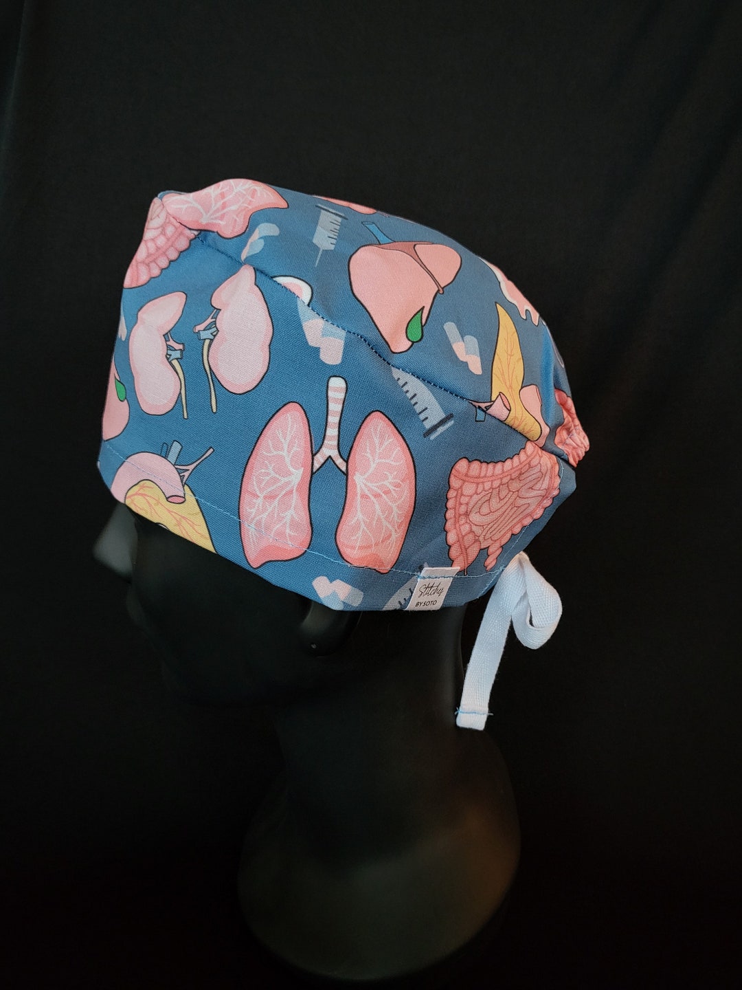 Scrub Cap, General Surgery, Organs, Blood, IV, Men's, Unisex, Surgeons ...