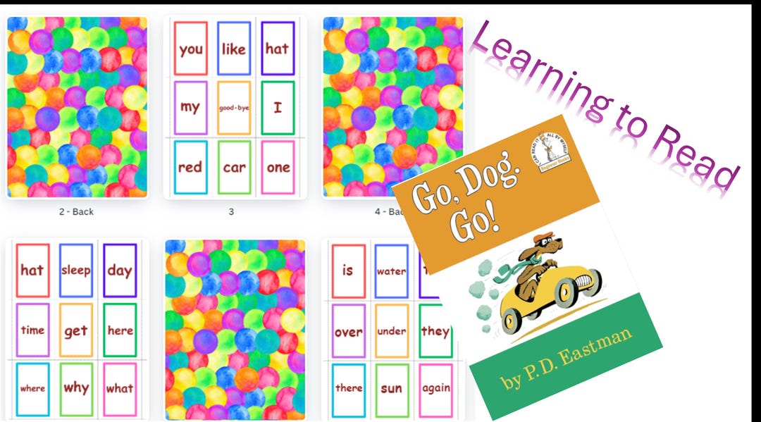 Learning to Read Memory Game Sight Words Go Fish Memory Game Teaching ...