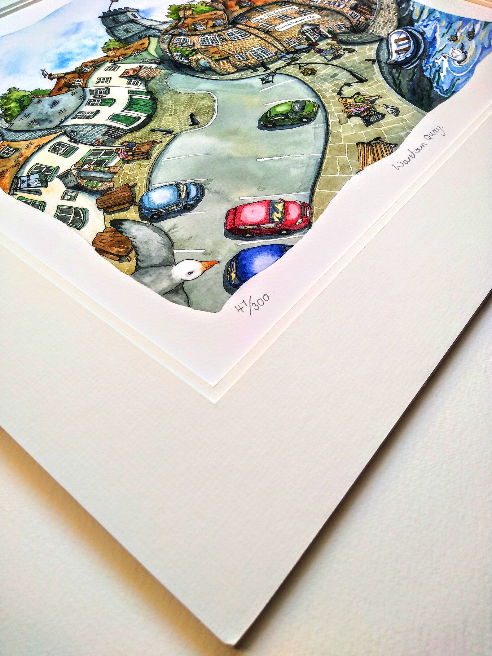 Wareham Quay, Dorset Limited Edition Watercolour Print. Dorset Art ...