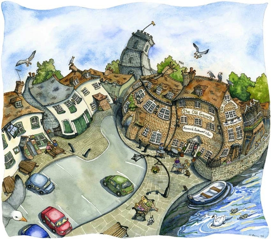 Wareham Quay, Dorset Limited Edition Watercolour Print. Dorset Art ...