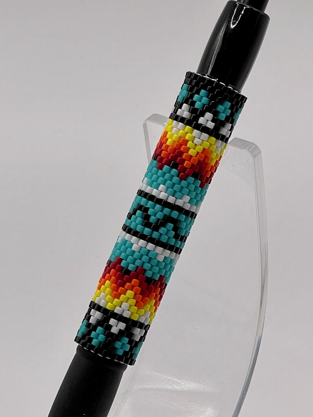 Pens, Artisan Beaded Pen Native American Style Handmade Beadwork Bead ...