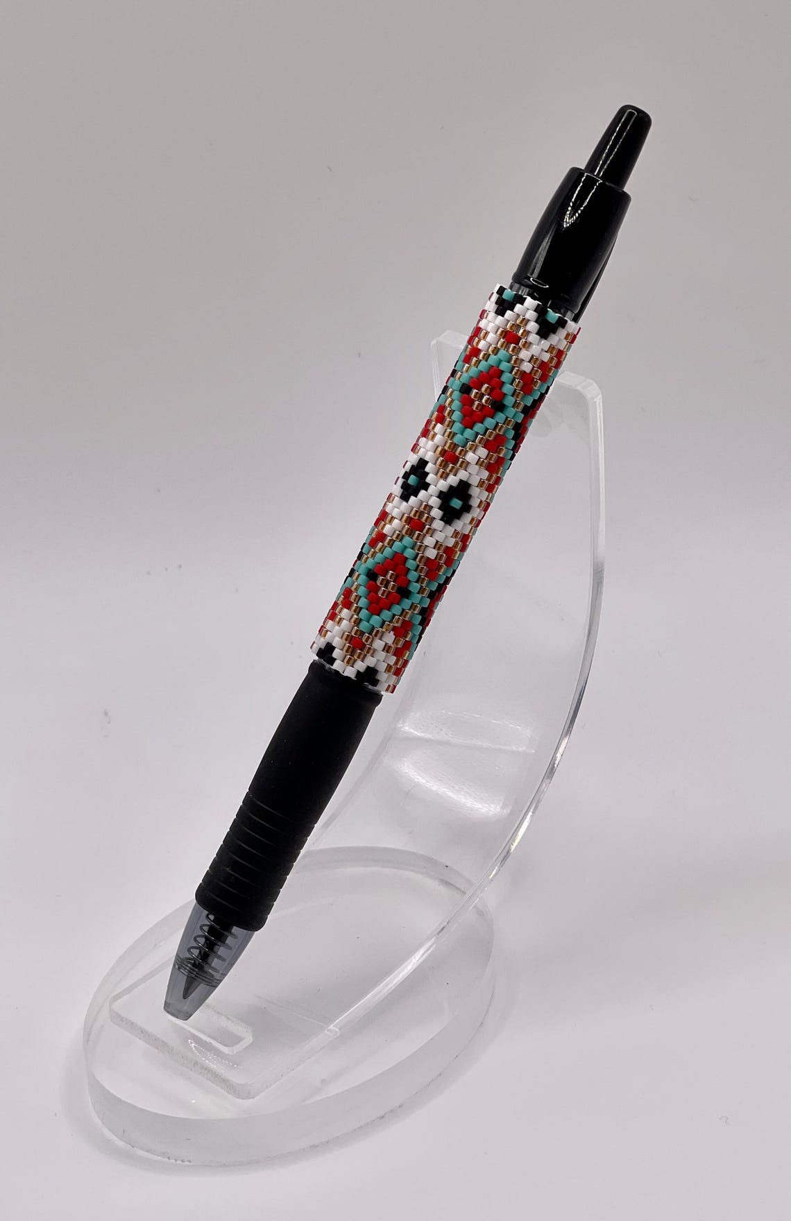 Pens, Artisan Beaded Pen Native American Style Handmade Beadwork Bead ...