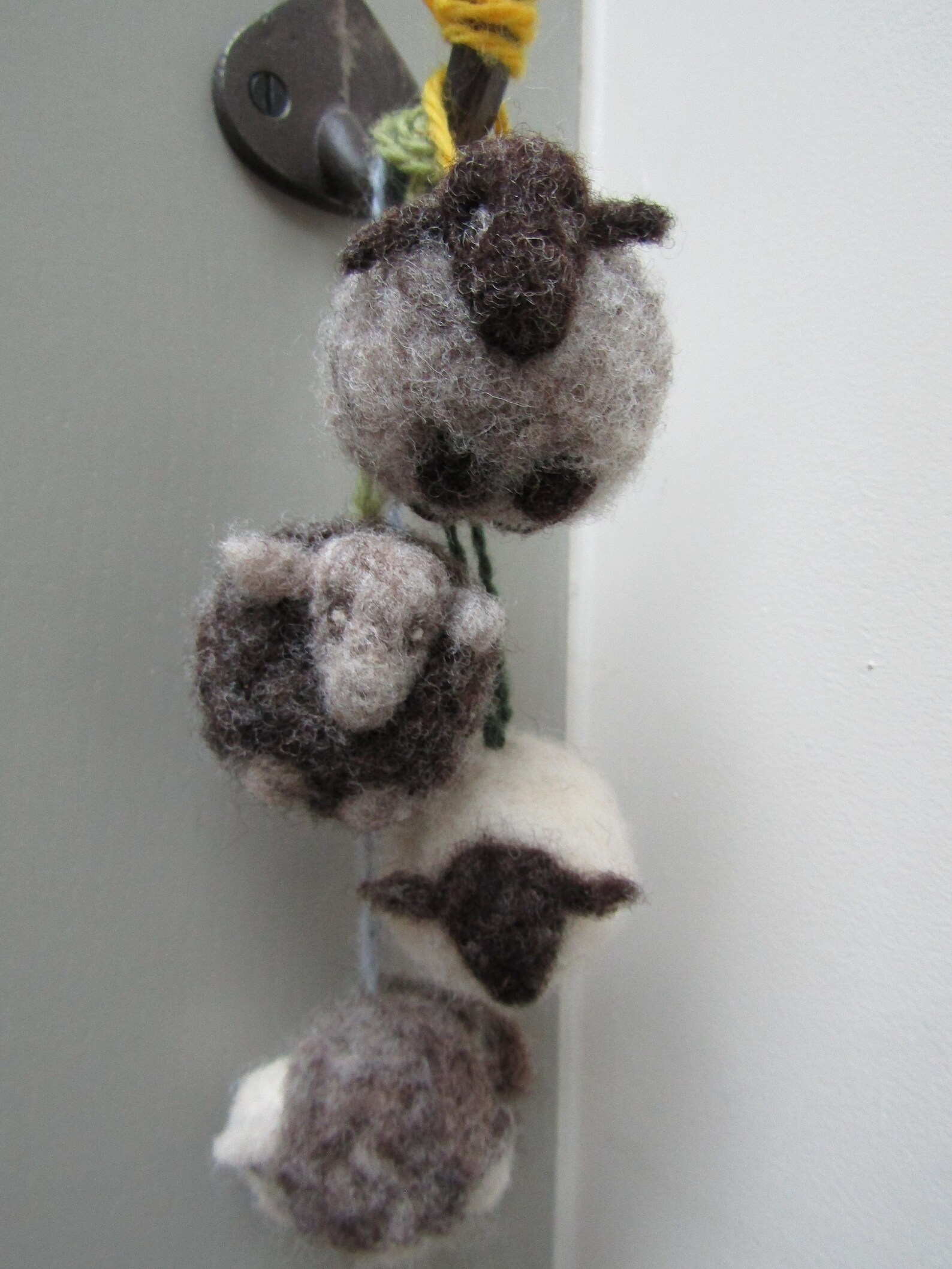 Needle Felted Sheep Bauble Christmas Tree Decoration - Etsy