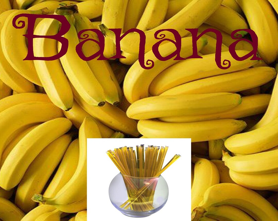 Banana - Flavor Infused, 100% Natural, Raw & Unfiltered Honey Sticks ...