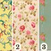 Vintage Floral Dollhouse 1:12th Scale Wallpaper X10 A4 Printable ...