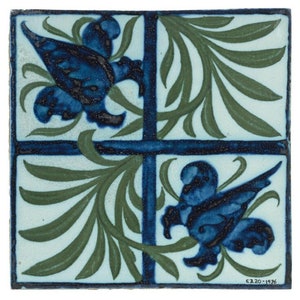 William Morris Tulip & Trellis Tiles Dollhouse 1:12th Scale | Blue ...