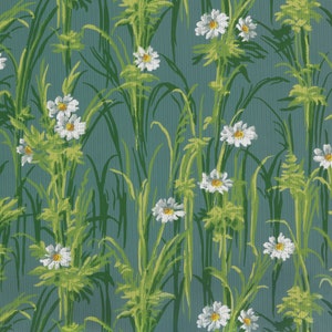 Daisy Stripe Dollhouse 1:12 Scale Wallpaper Digital Download Sheets ...